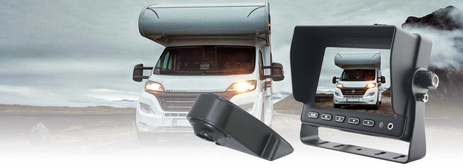 5'' Car Monitor System with 3 Cameras Input - Aotop